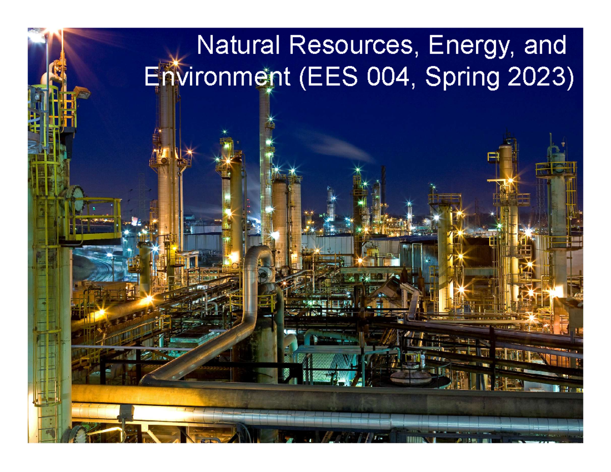 Ppt for Unit 6 pt 2 - Ppt for Unit 6 pt 2 - EES 004 - Natural Resources ...