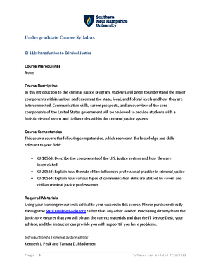 CJ 112 Project One Template - [To complete this template, remove all ...