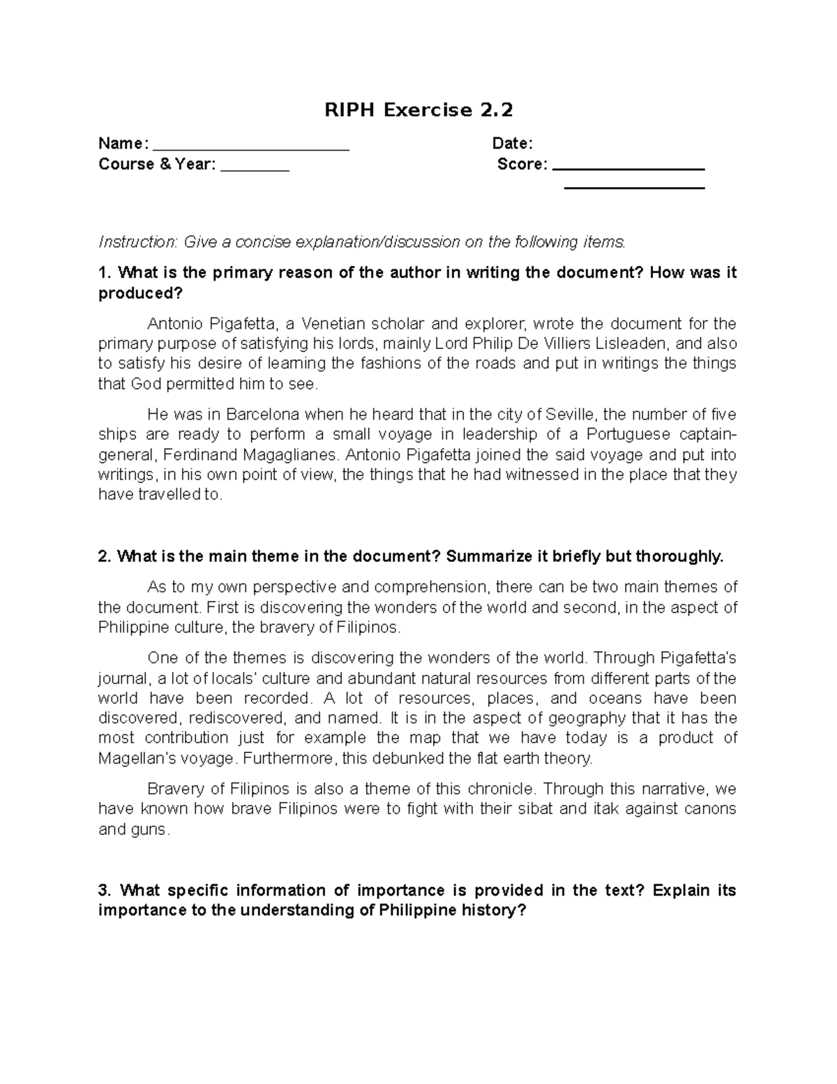 Answers To Readings In Philippine History RIPH Exercise 2 2 RIPH answers-to-readings-in-philippine-history-riph-exercise-2-2-riph