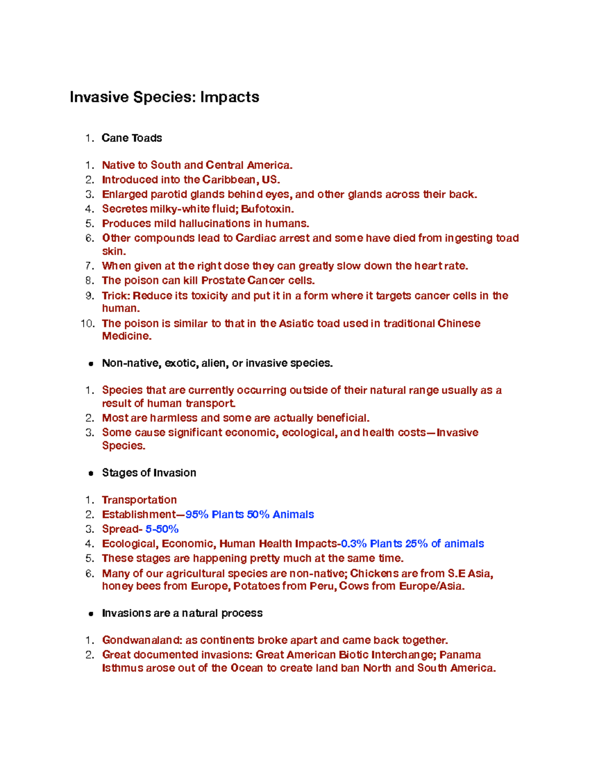 Invasive species III - Ecology and the environment lecture notes ...