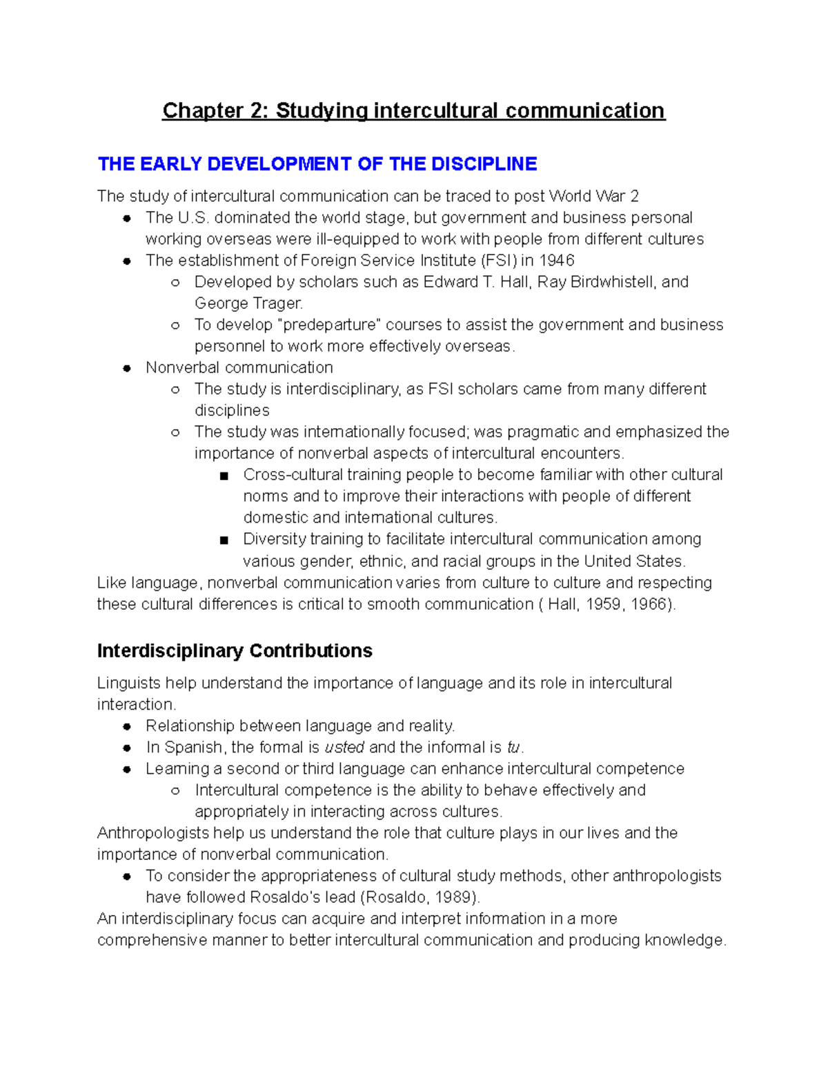 Chapter 2: Studying intercultural communication - Chapter 2: Studying ...