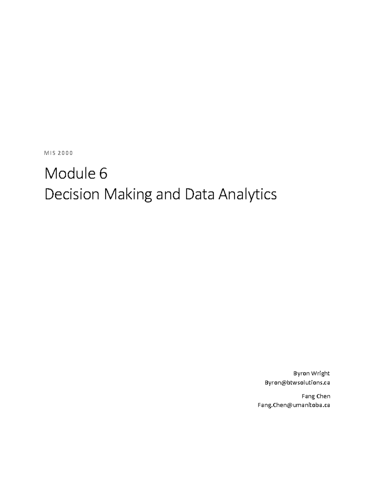 6-Decision Making - In this module, we will learn how to information ...