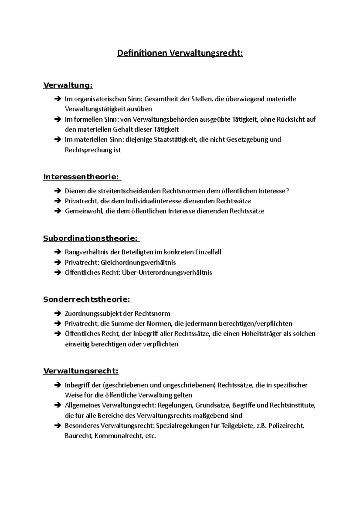 Definitionen Verwaltungsrecht - Definitionen Verwaltungsrecht ...