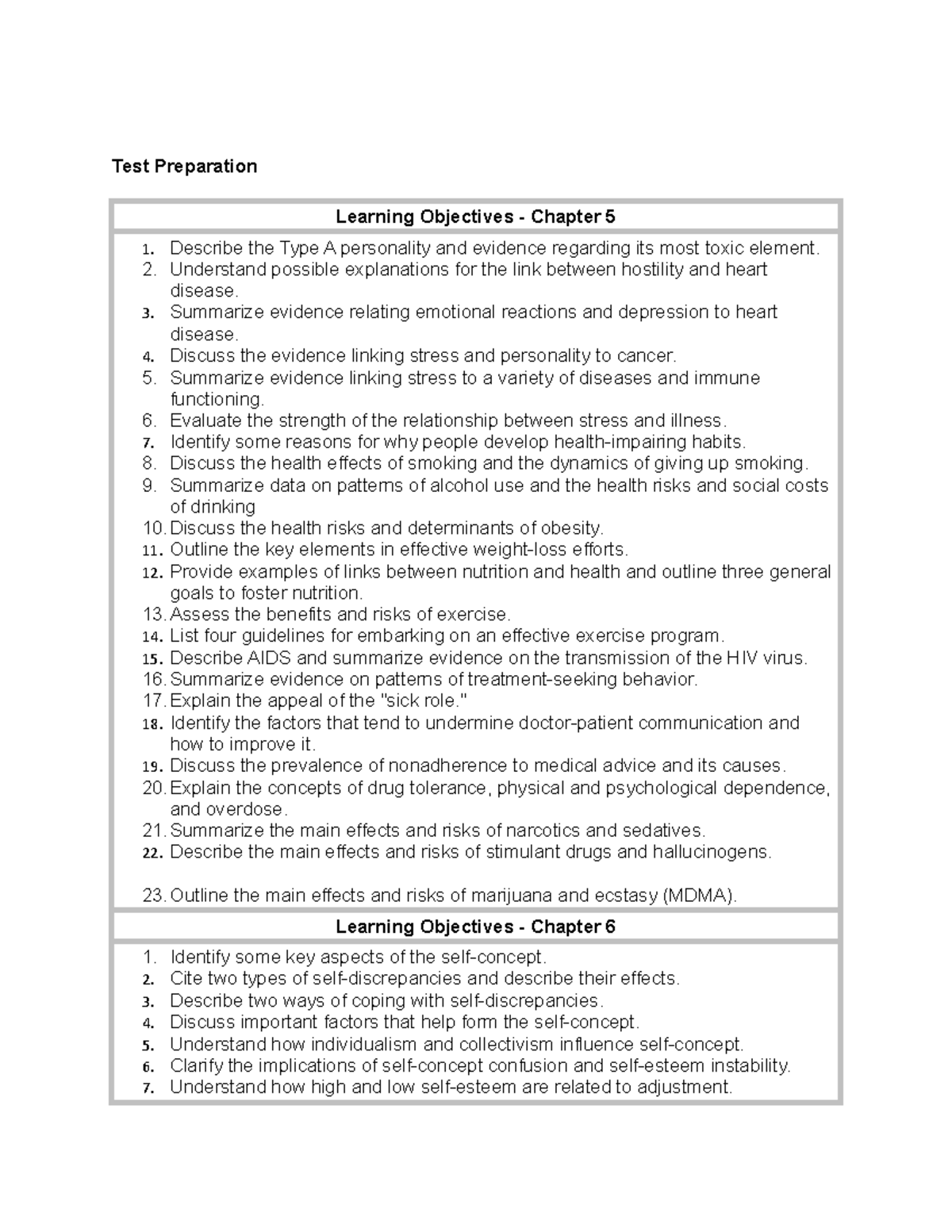 M2 Test Preparation - This is a study guide to exam 2 - Test ...