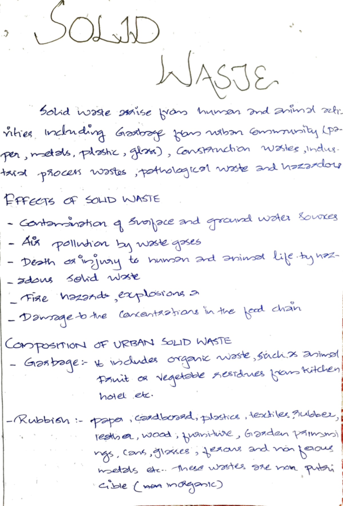 Solid waste short note..soil microbiology calicut University - General ...