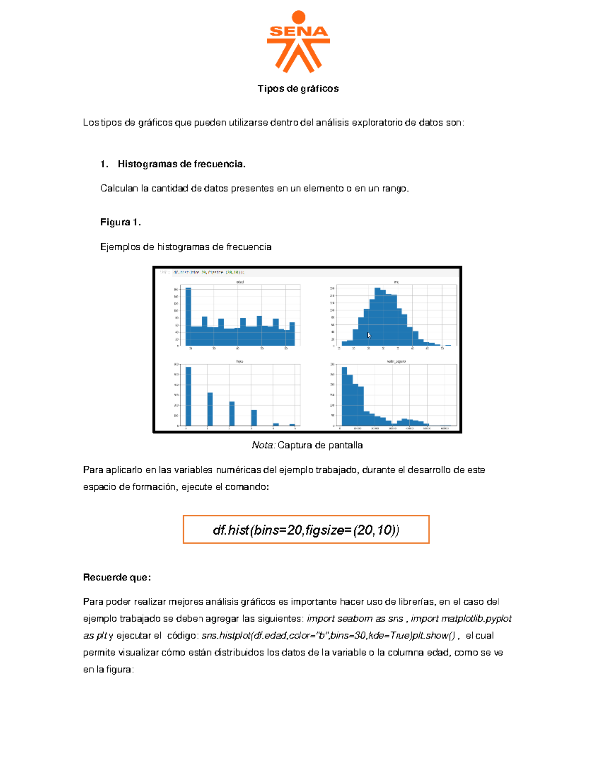 Guia de tipos de gráficos para rogramar en python_ Jupyter lab - Tipos de gráficos Los tipos de ...