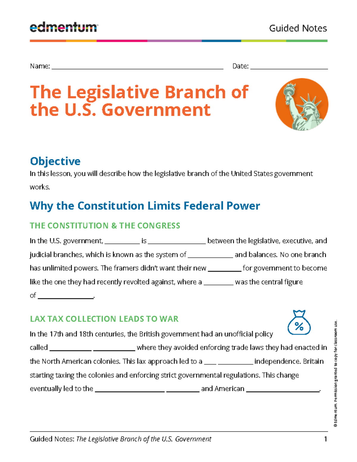 Guided+Notes+-+Civics+-+2.01+The+Legislative+Branch+of+the+U.S ...