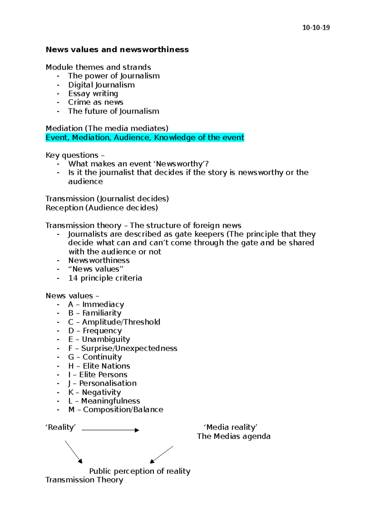 News values and newsworthiness - 10-10- News values and newsworthiness ...