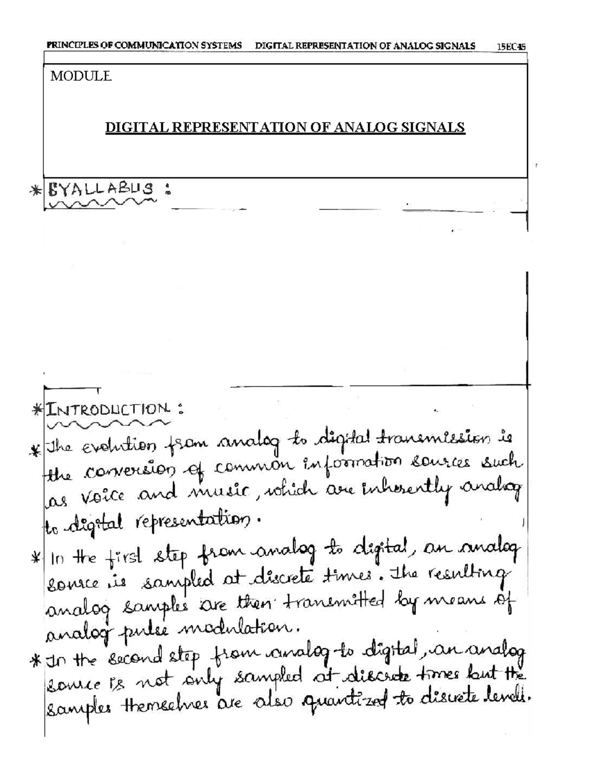 Unit-3-Analog Digital Communication Notes - PRINCIPLES OF COMMUNICATION ...