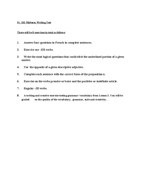 Leçon 8A- The Passe comp vs. the Imparfait - Leson SA. The Passe ...