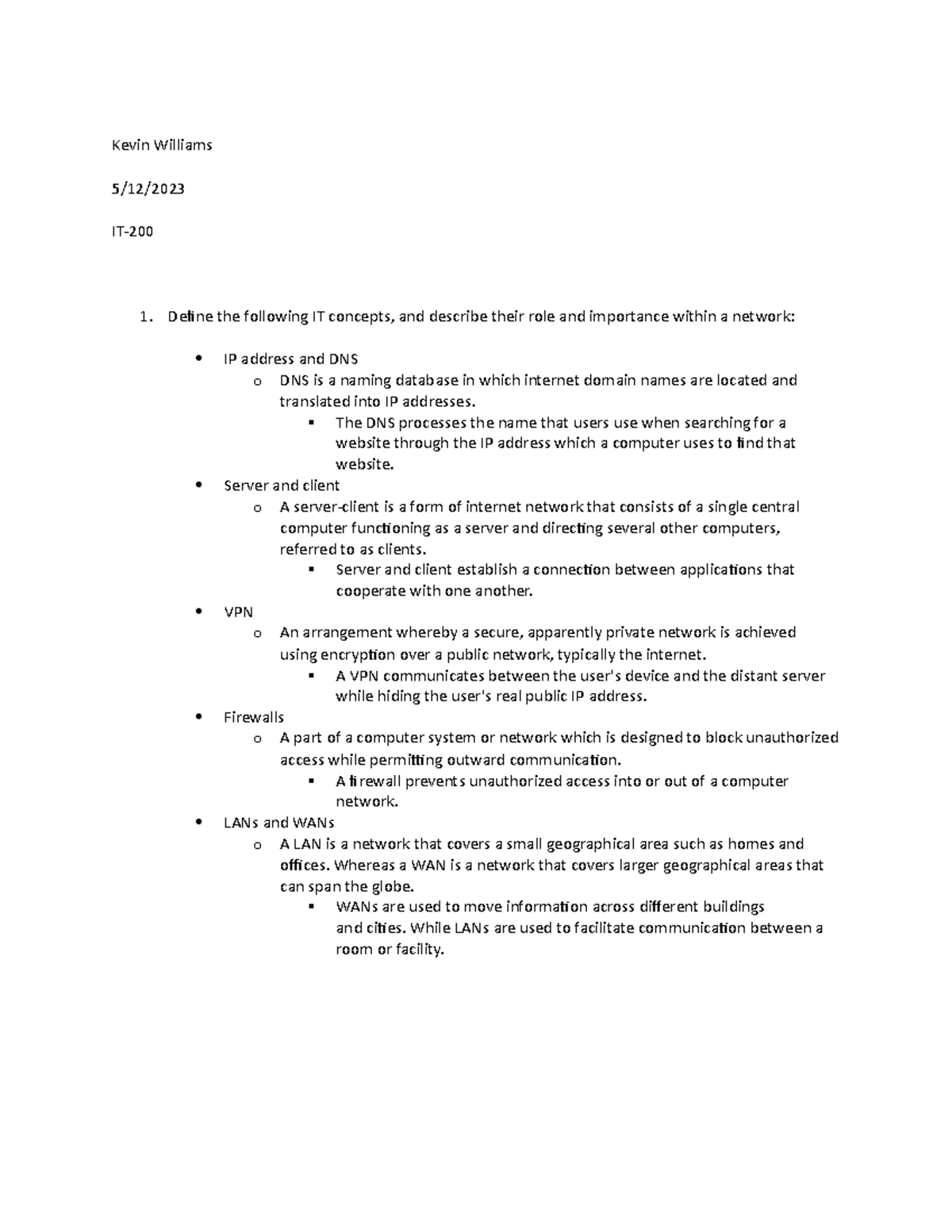 3-2 - To demonstrate your understanding of these concepts, address the ...