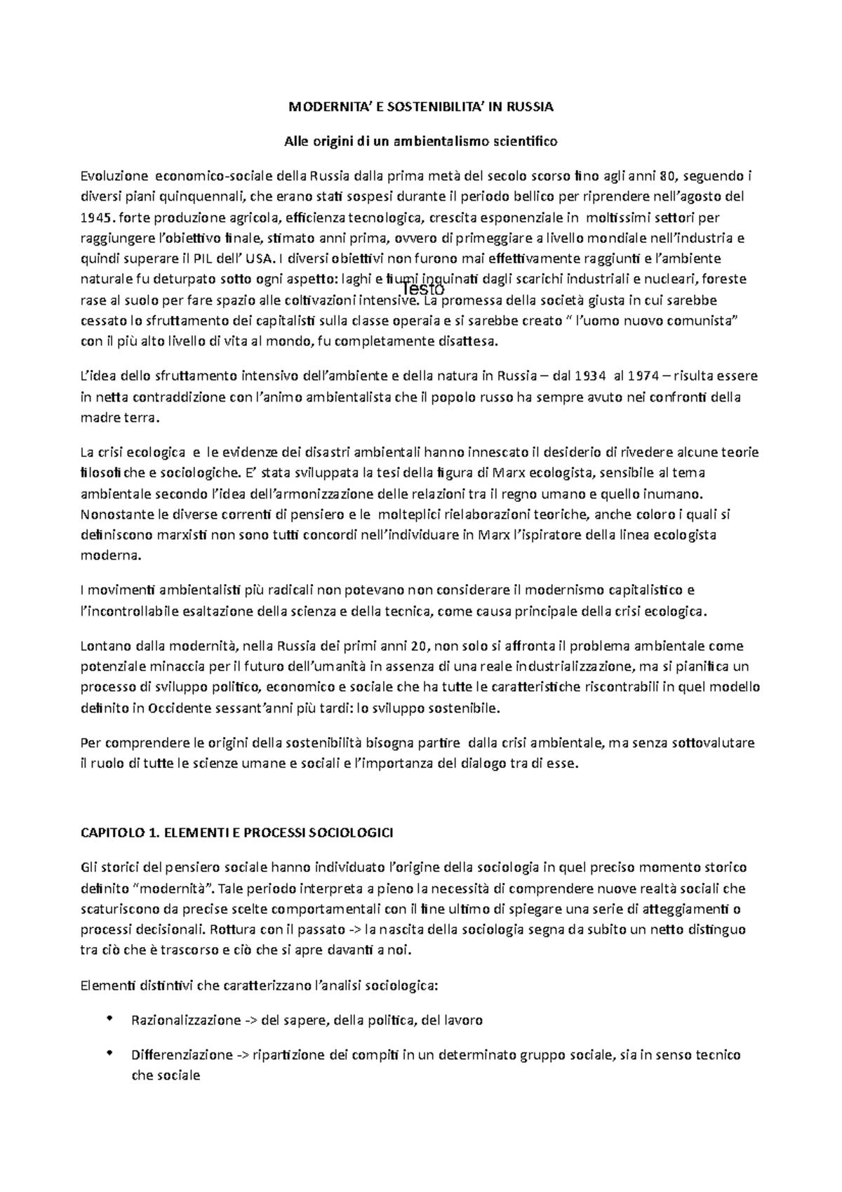 Modernita-e-sostenibilita-in-russia - MODERNITA’ E SOSTENIBILITA’ IN ...