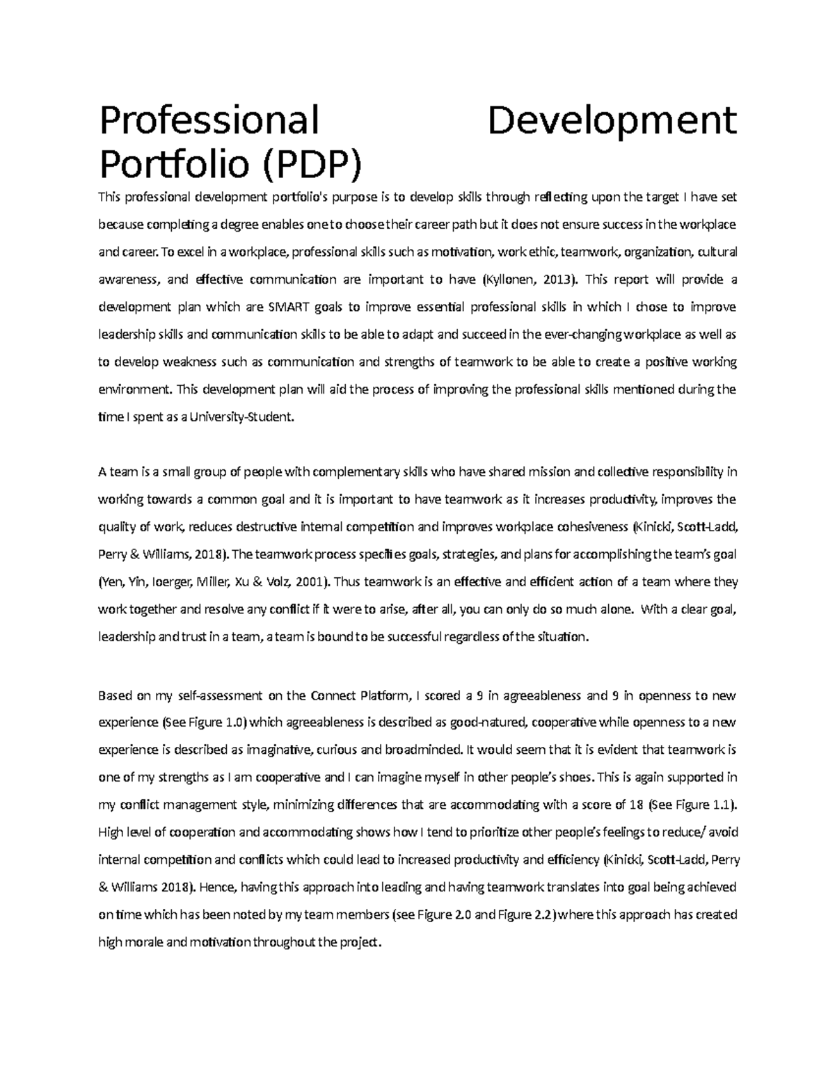 PDP MGMT1001 - Professional Development - Professional Development ...