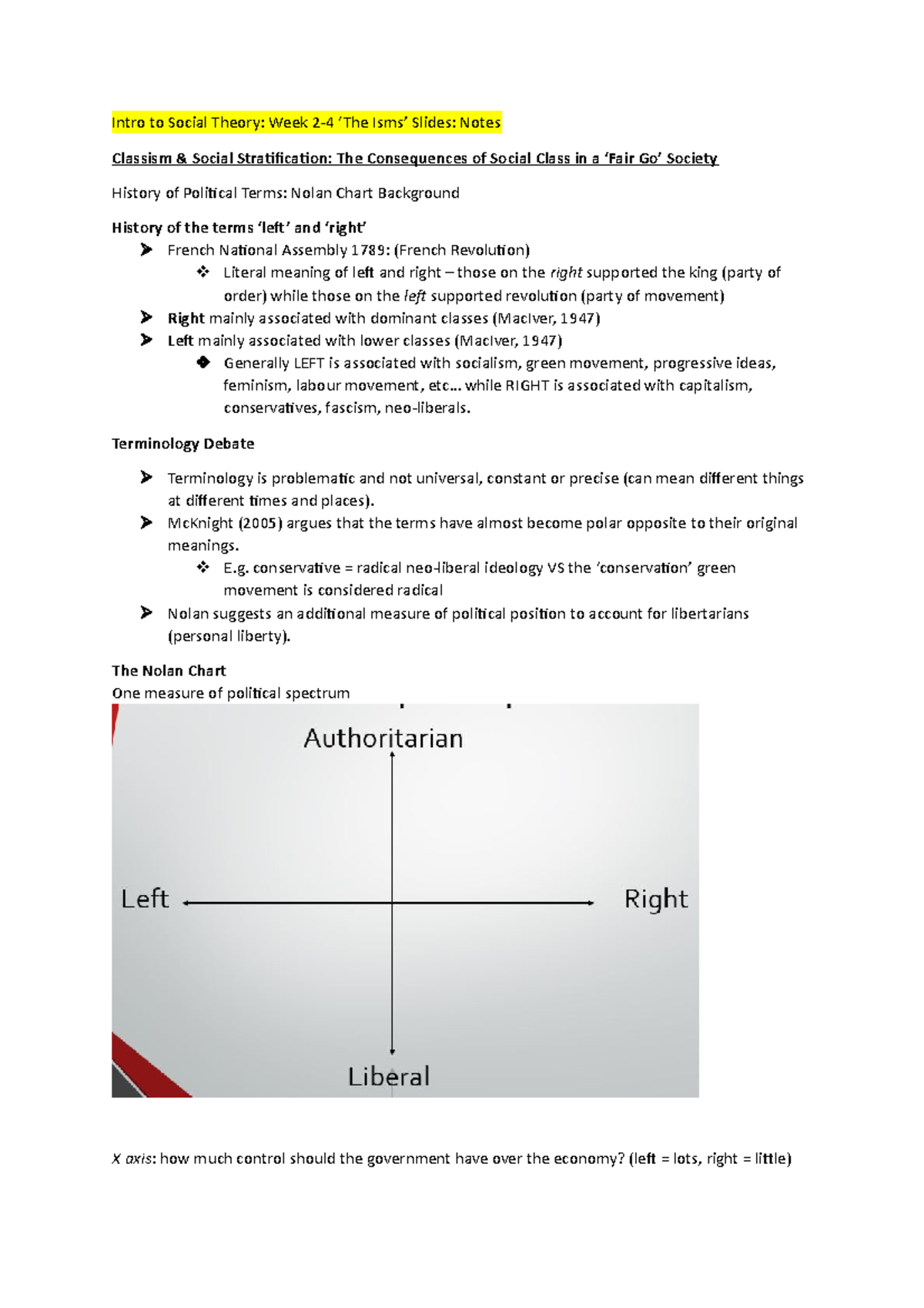 LEC 2 Classism & Social Stratification - Intro to Social Theory: Week 2 ...