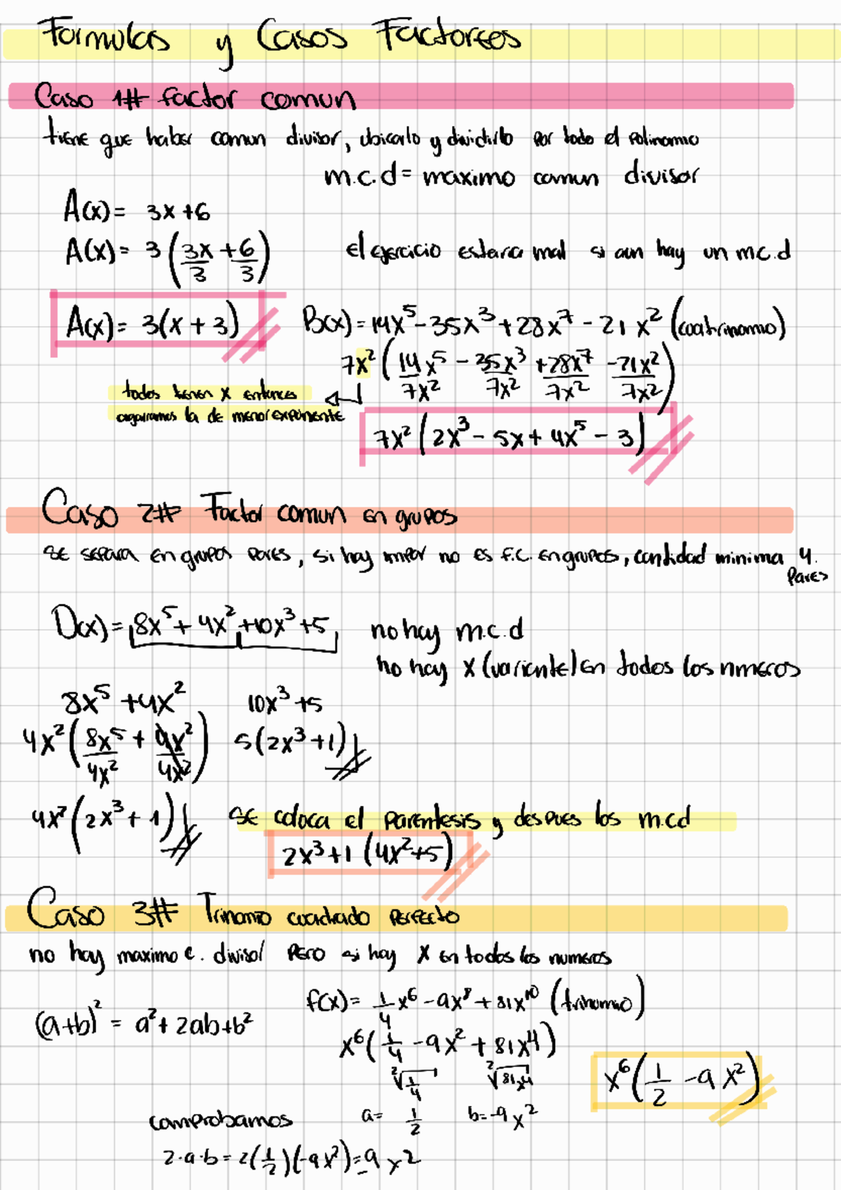 Formulas matemática 230224 145944 - Matemática - Studocu