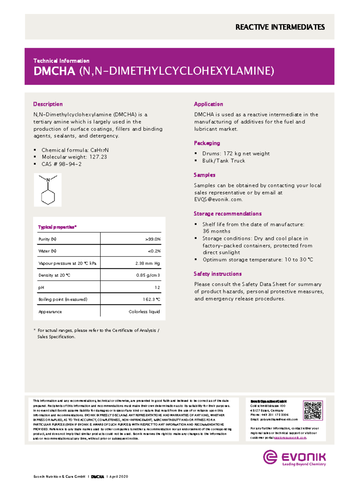 Dmcha 012020 - D - This information and any recommendations, technical ...