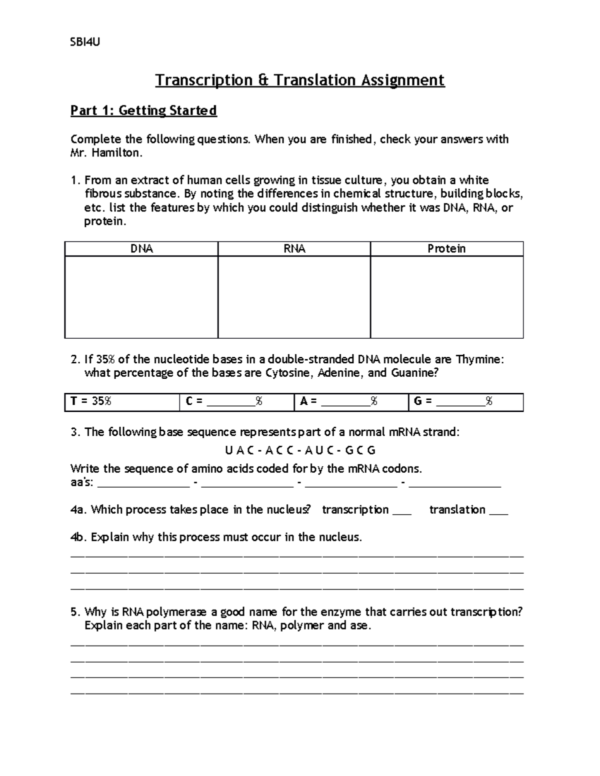 2. Monster Assignment - SBI4U Transcription & Translation Assignment ...
