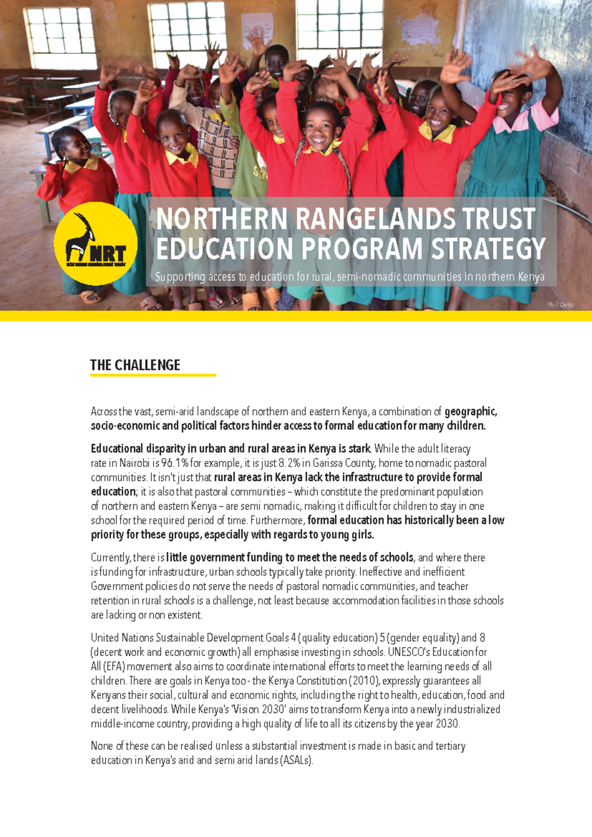 NRT Education Flyer d1 - Notes - THE CHALLENGE Across the vast, semi ...