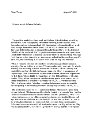 PHL 111 5-2 Milestone Two - 1 Introduction to Critical Thinking Module ...