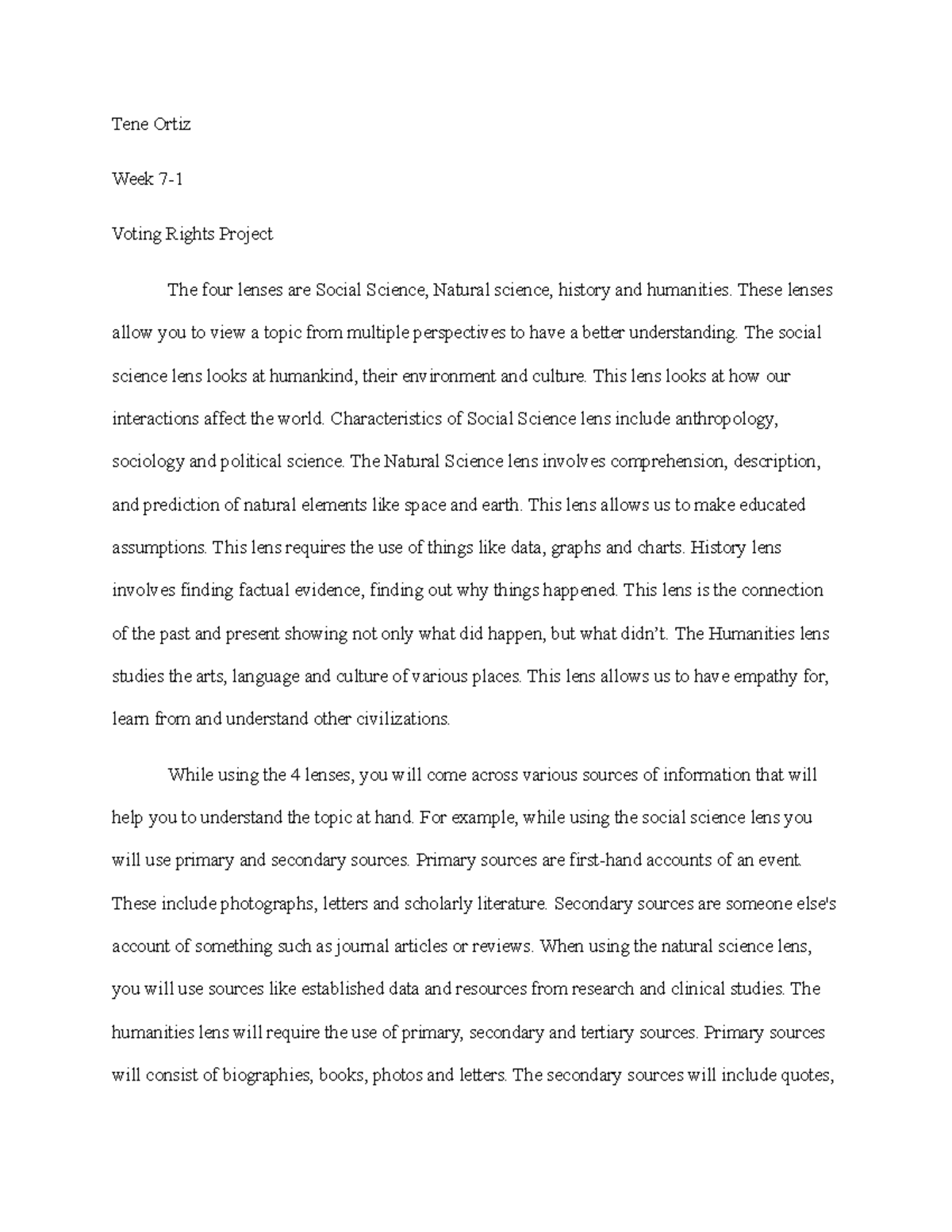 Week 7 Project - n/a - Tene Ortiz Week 7- Voting Rights Project The ...