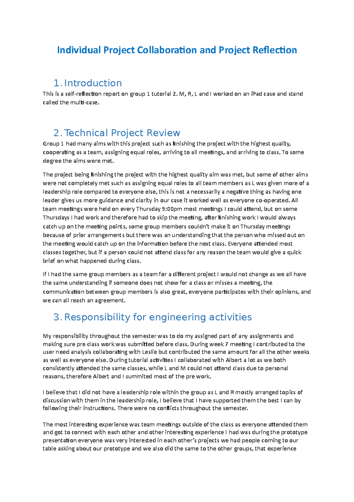 DIF 02 assignment reflection - Individual Project Collaboration and ...