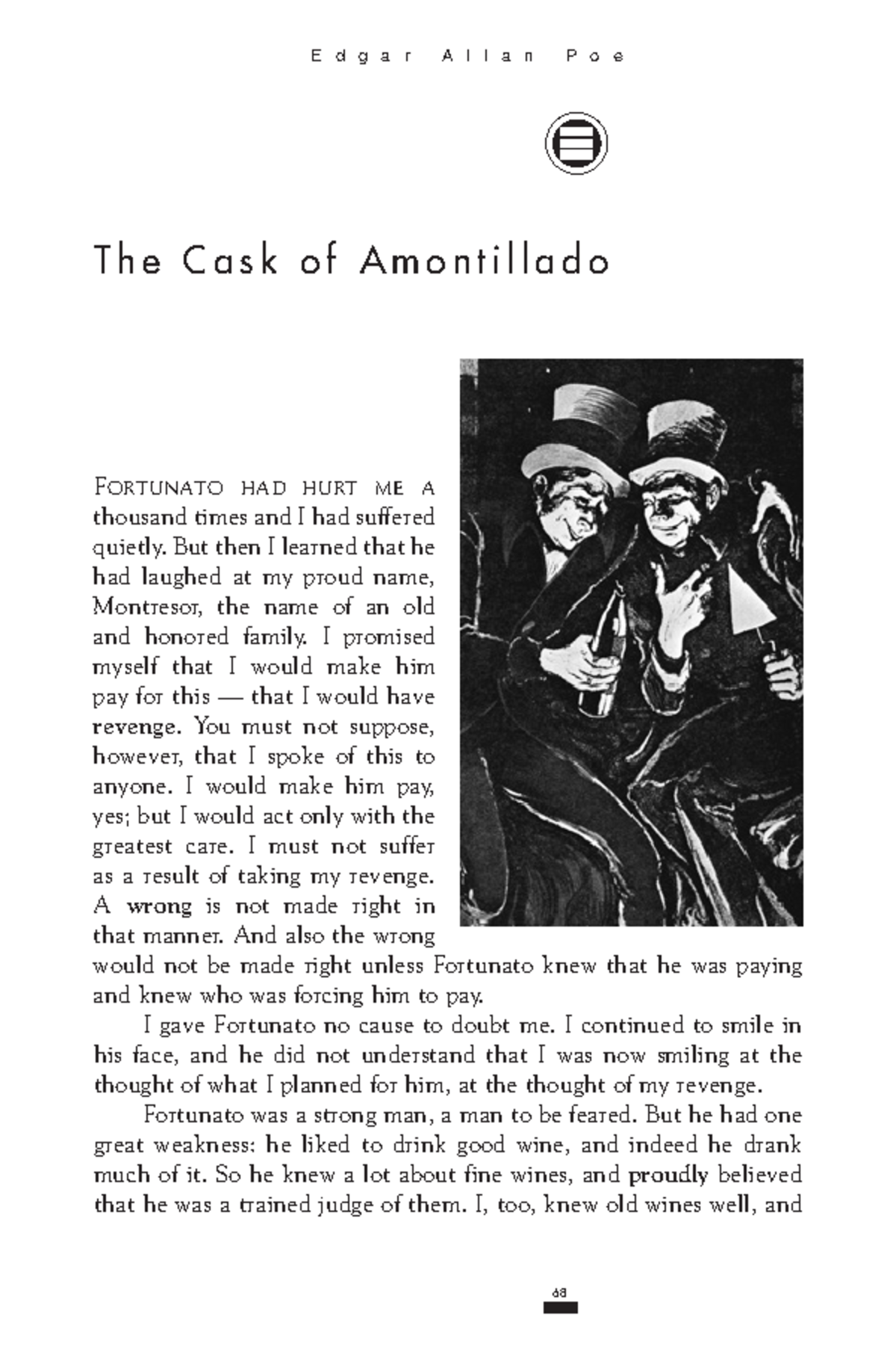 5 POE The Cask of Amontillado - p Edgar Allan Poe The Cask of ...