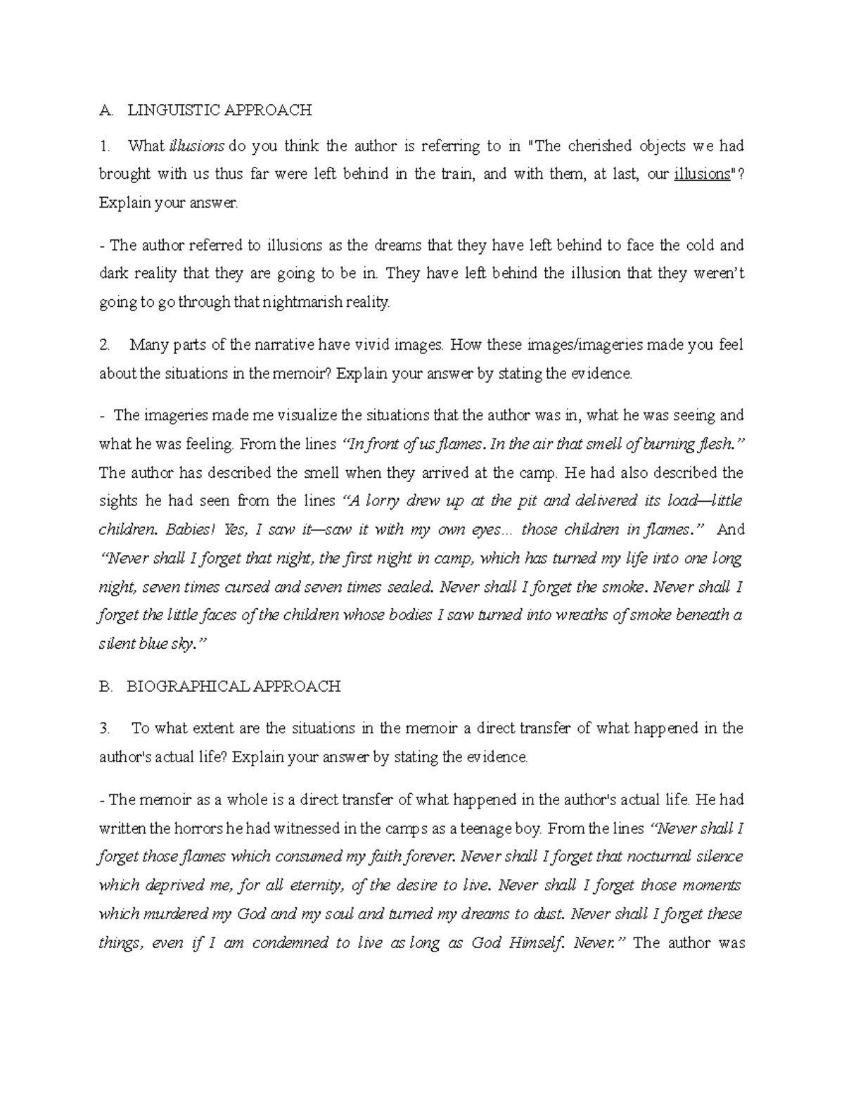 3 - LINGUISTIC APPROACH - A. LINGUISTIC APPROACH What illusions do you ...