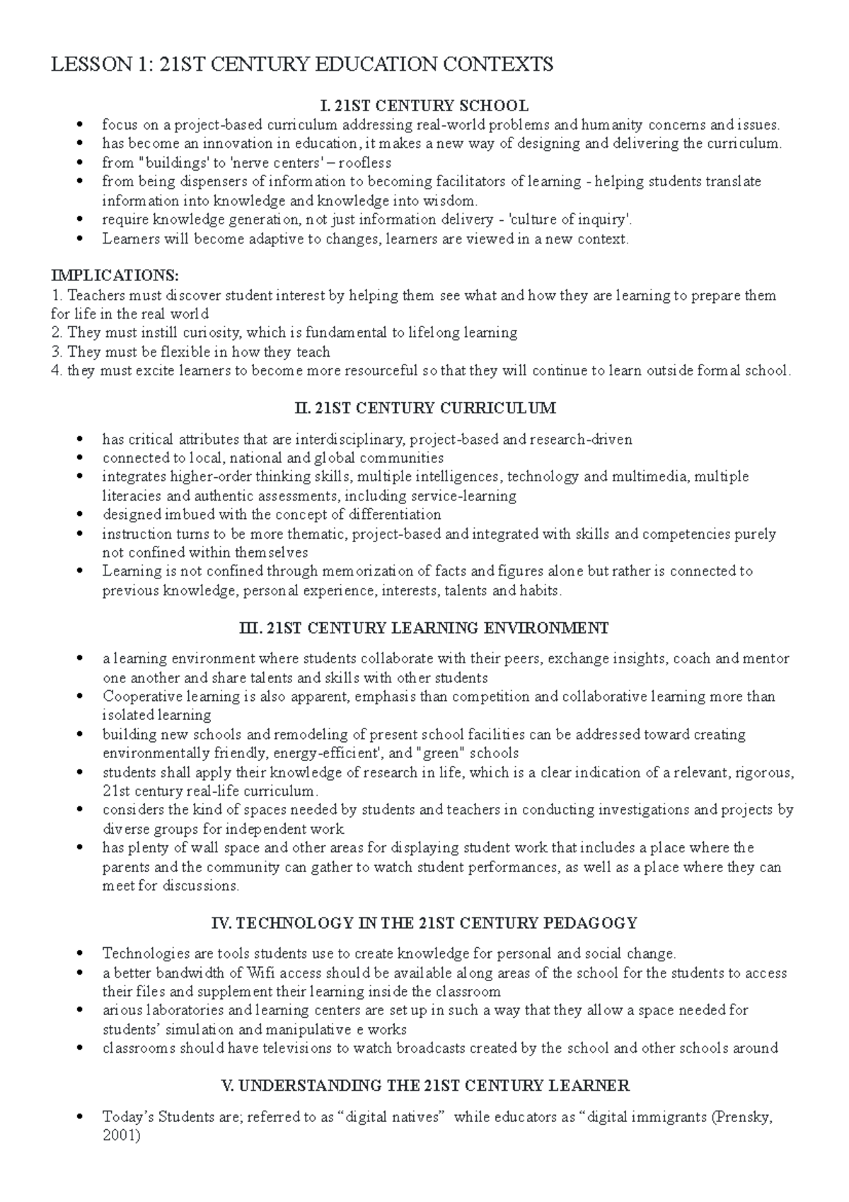 Building and Enhancing New Literacies across the curriculum - LESSON 1 ...