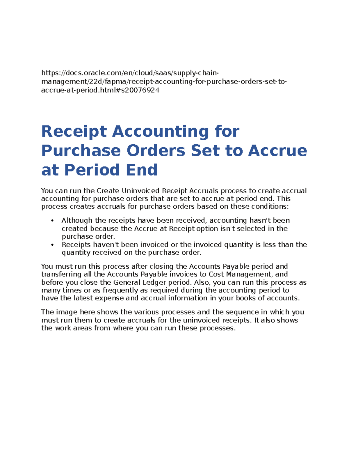 Procurement Month End Close - docs.oracle/en/cloud/saas/supply-chain ...