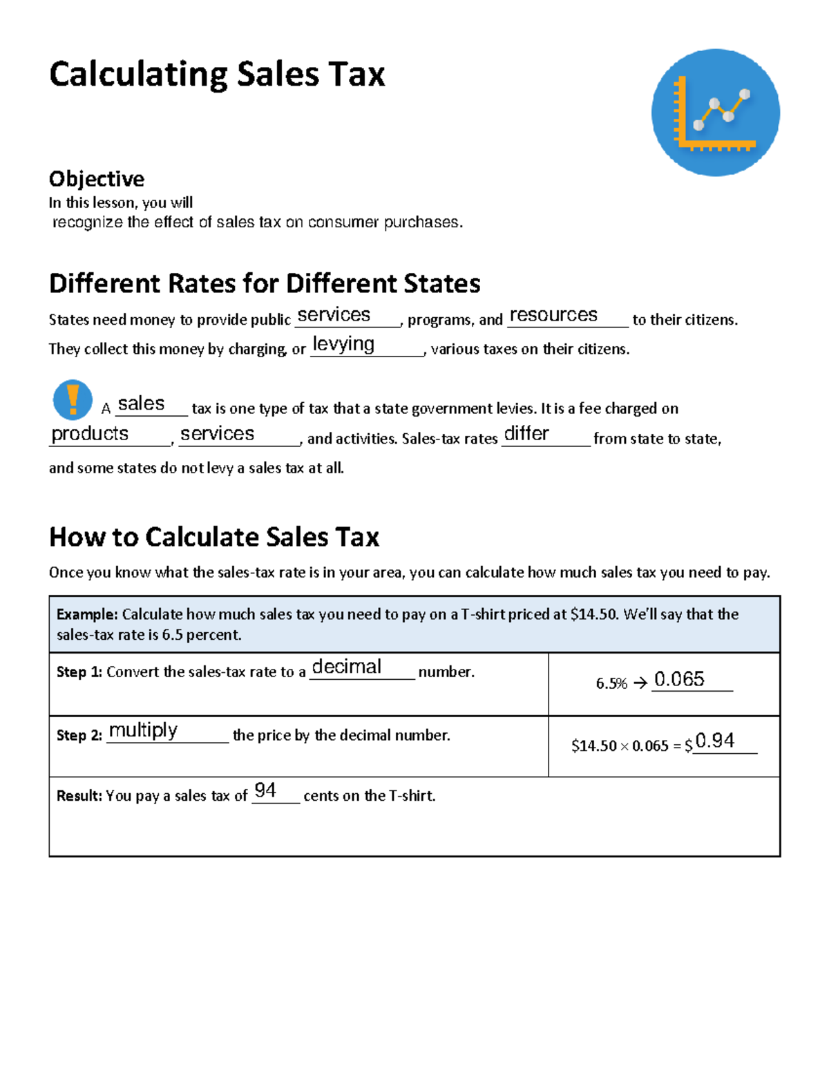 Kami Export - Guided Notes - Calculating Sales Tax - Calculating Sales ...