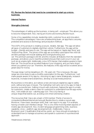 P6 - P6 Assignment 1 unit 5 - P6 – Explain How Business Support Systems ...