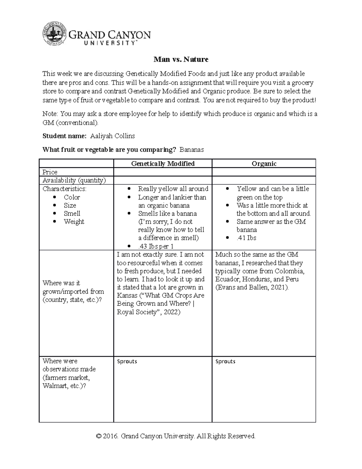 BIO 220 RS Manvs Nature Online TRAD - Man vs. Nature This week we are ...