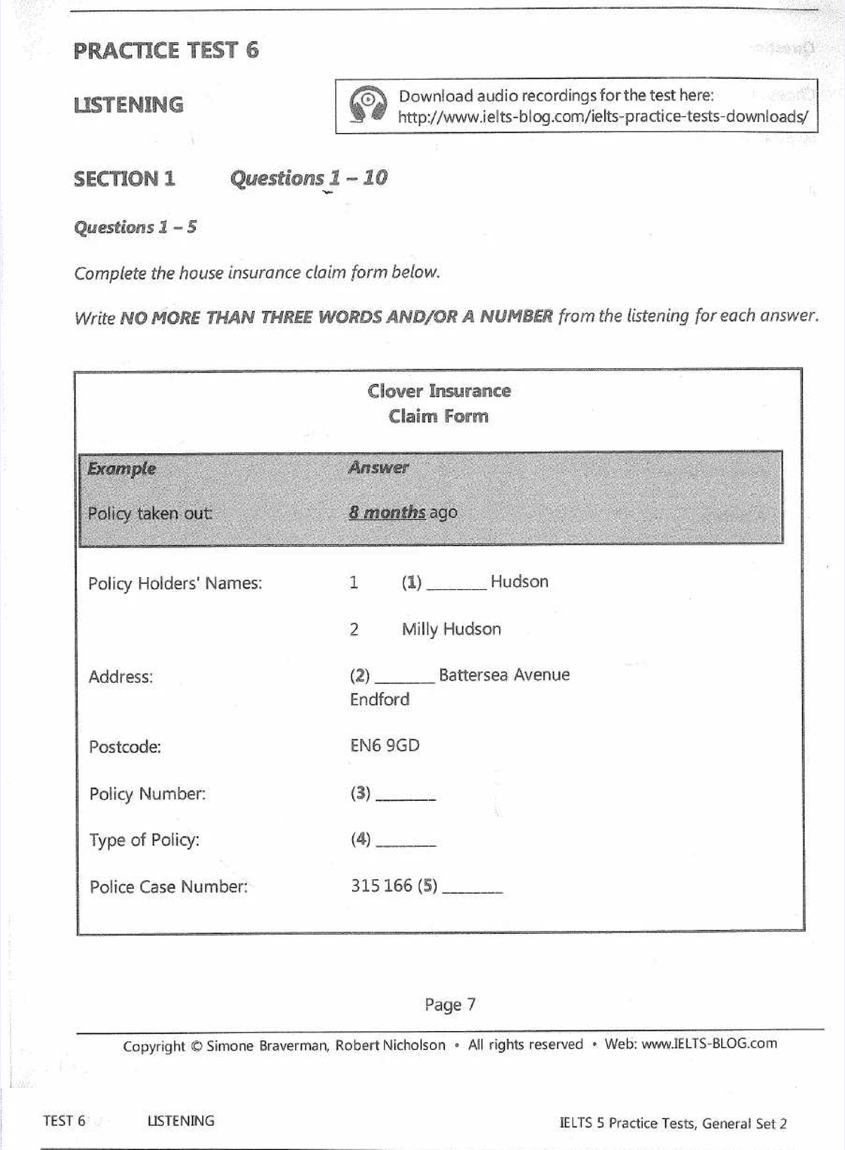 Lis 14 Jun - Practice listening - PRACTICE TEST 6 LISTENING Download ...