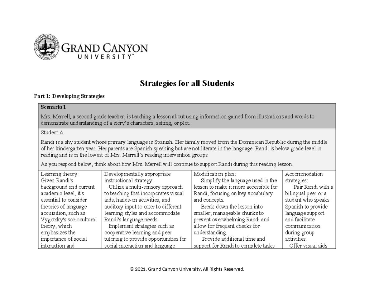 Strategies FOR ALL Students - Strategies for all Students Part 1 ...