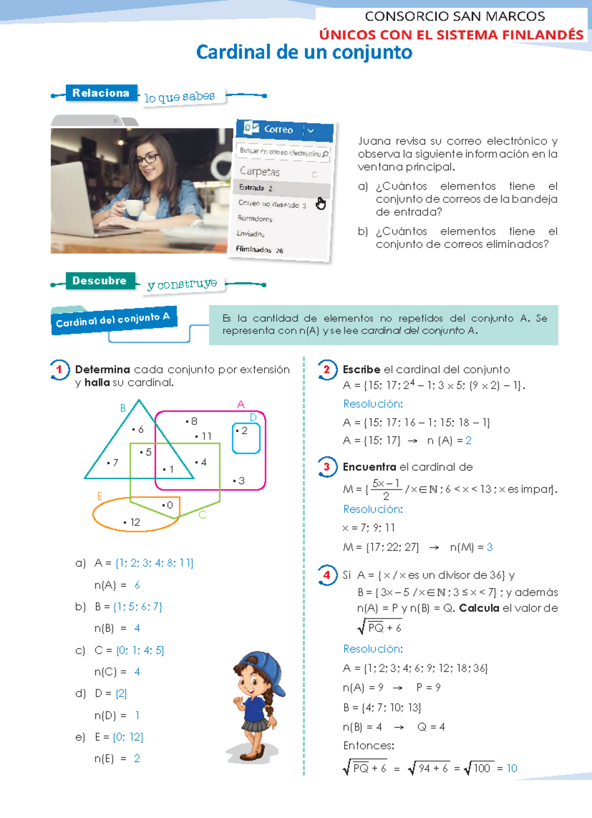 Cardinal DE UN Conjunto - MateMática SIGMA 6 - aritMética quince 15 ...