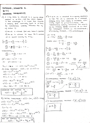 Advanced Engineering Mathematics - Studocu