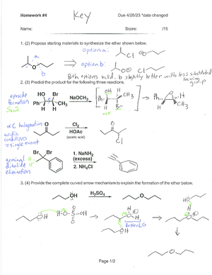 Understanding OChem - Summary Organic Chemistry I: Lecture - the ...