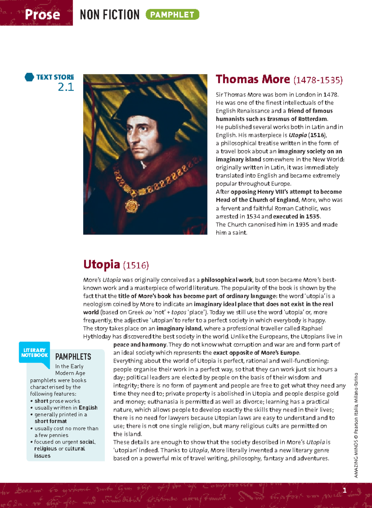 Thomas MORE Utopia textstore 2 1 more - TEXT STORE 2. Prose AMAZING ...
