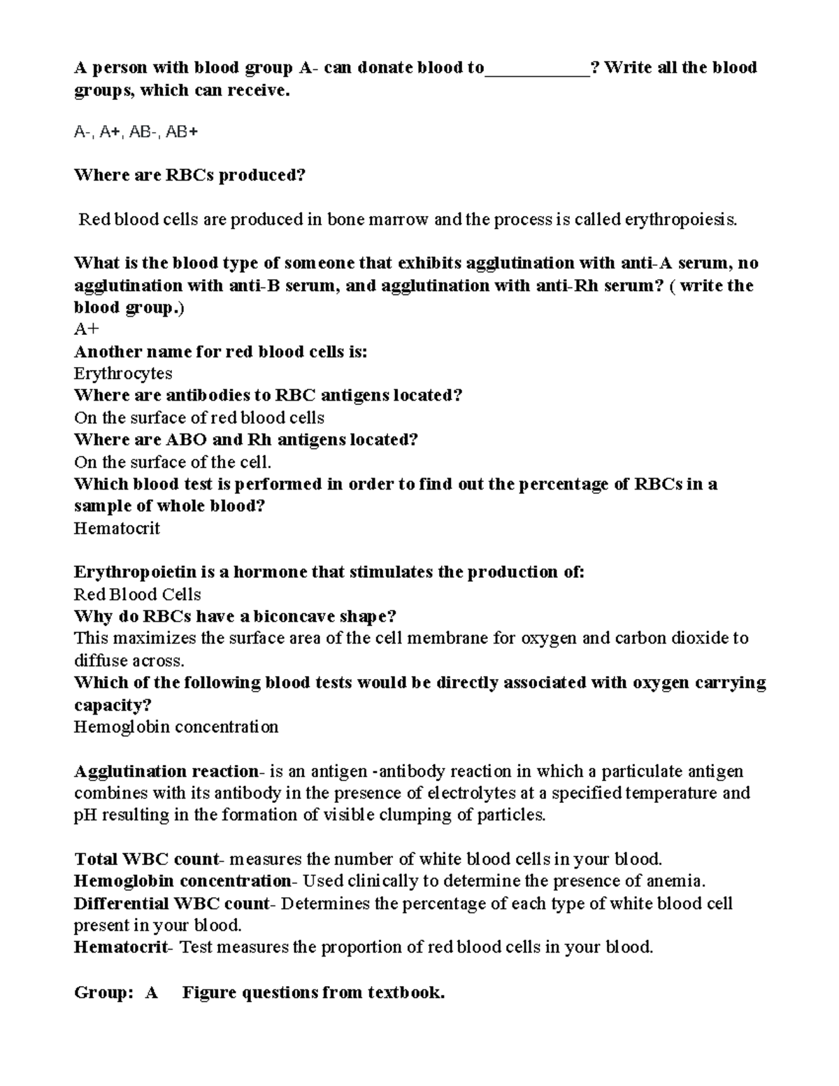 Blood%20HW - homework - A person with blood group A- can donate blood ...