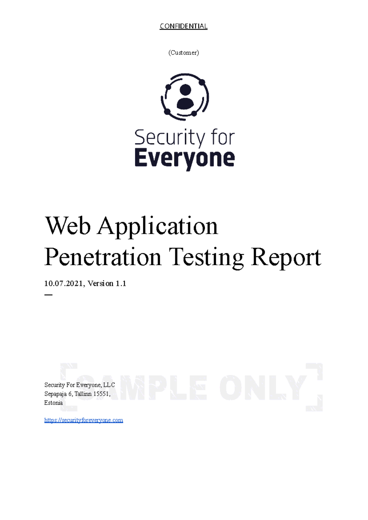 Web-pentest-report - (Customer) Web Application Penetration Testing ...