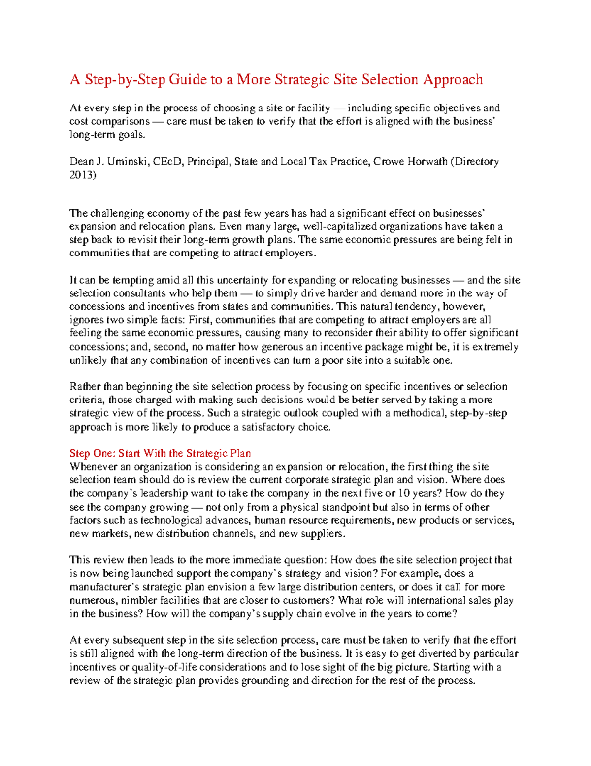 A+Step+by+Step+Guide+to+a+More+Strategic+Site+Selection+Approach - A ...