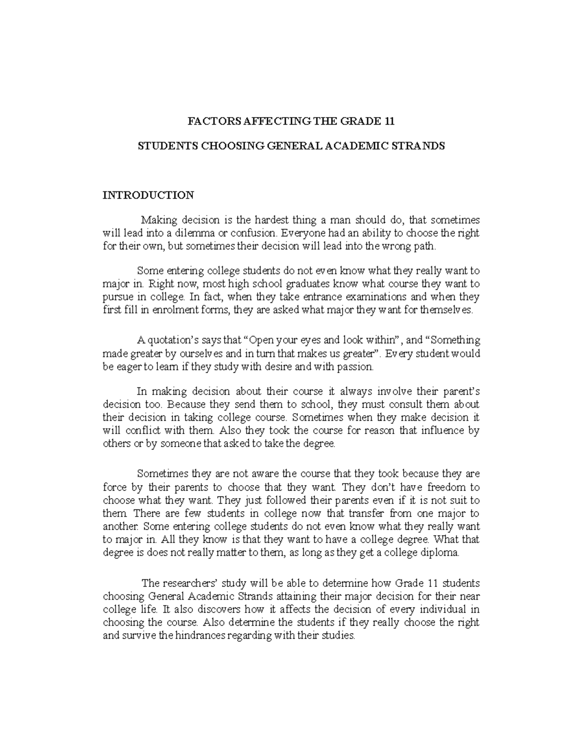 Pdfcoffee factors affecting the preference - FACTORS AFFECTING THE ...