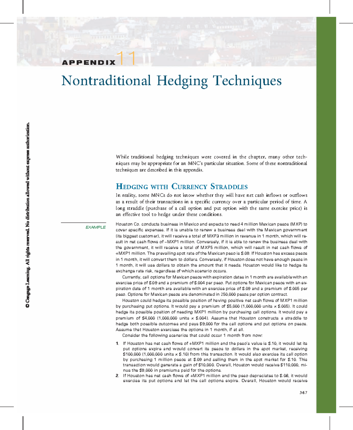 Appendix Ch11 p367-371 - A P P E N D I X 1 1 Nontraditional Hedging ...