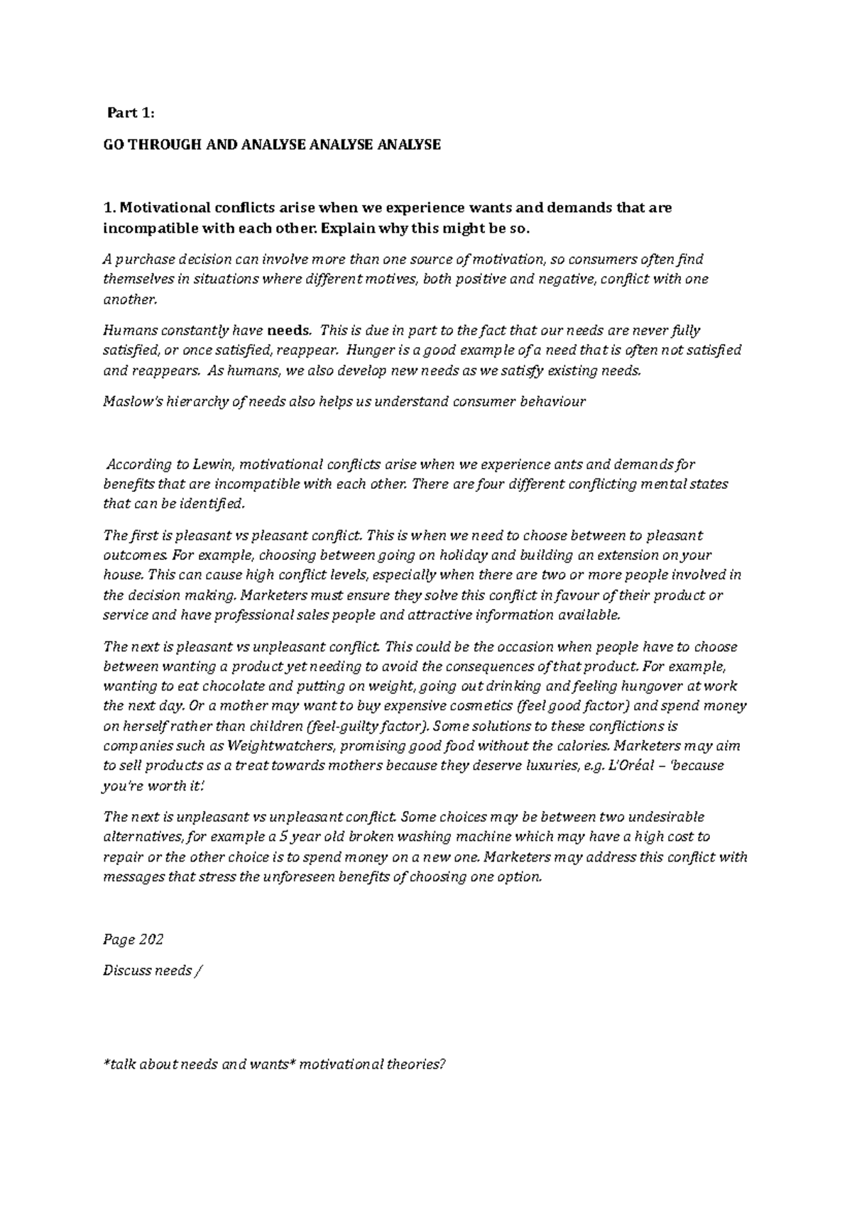 Past Paper Questions and Answers - Part 1: GO THROUGH AND ANALYSE ...