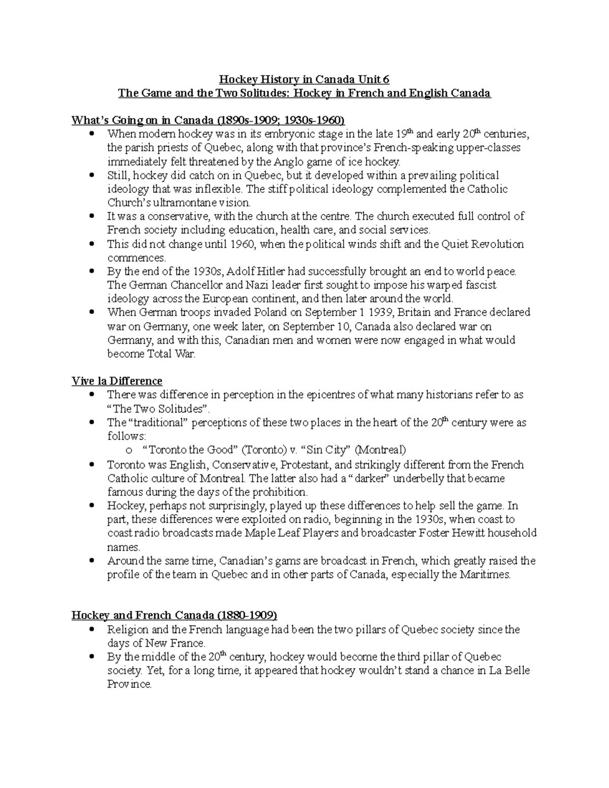 Hockey History in Canada Unit 6 - Still, hockey did catch on in Quebec ...