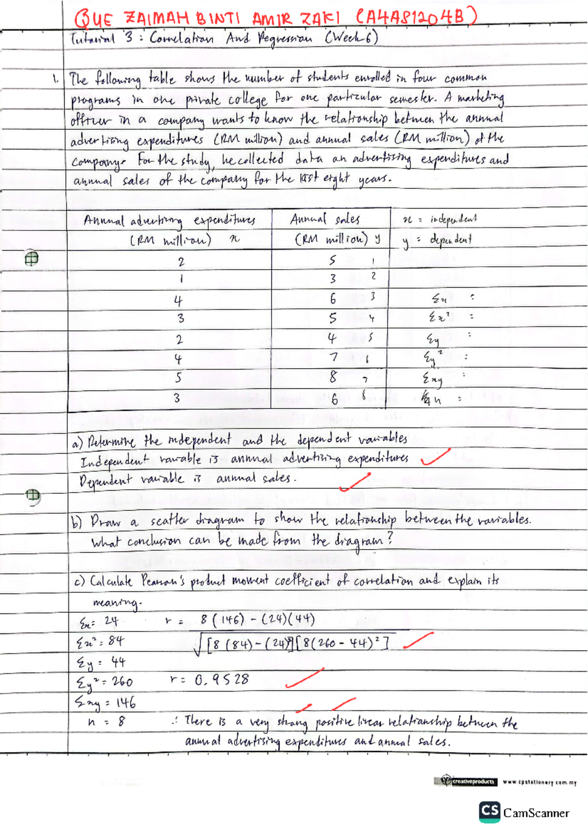 Answer Tutorial WEEK 6 STA108 - Statistic - Studocu