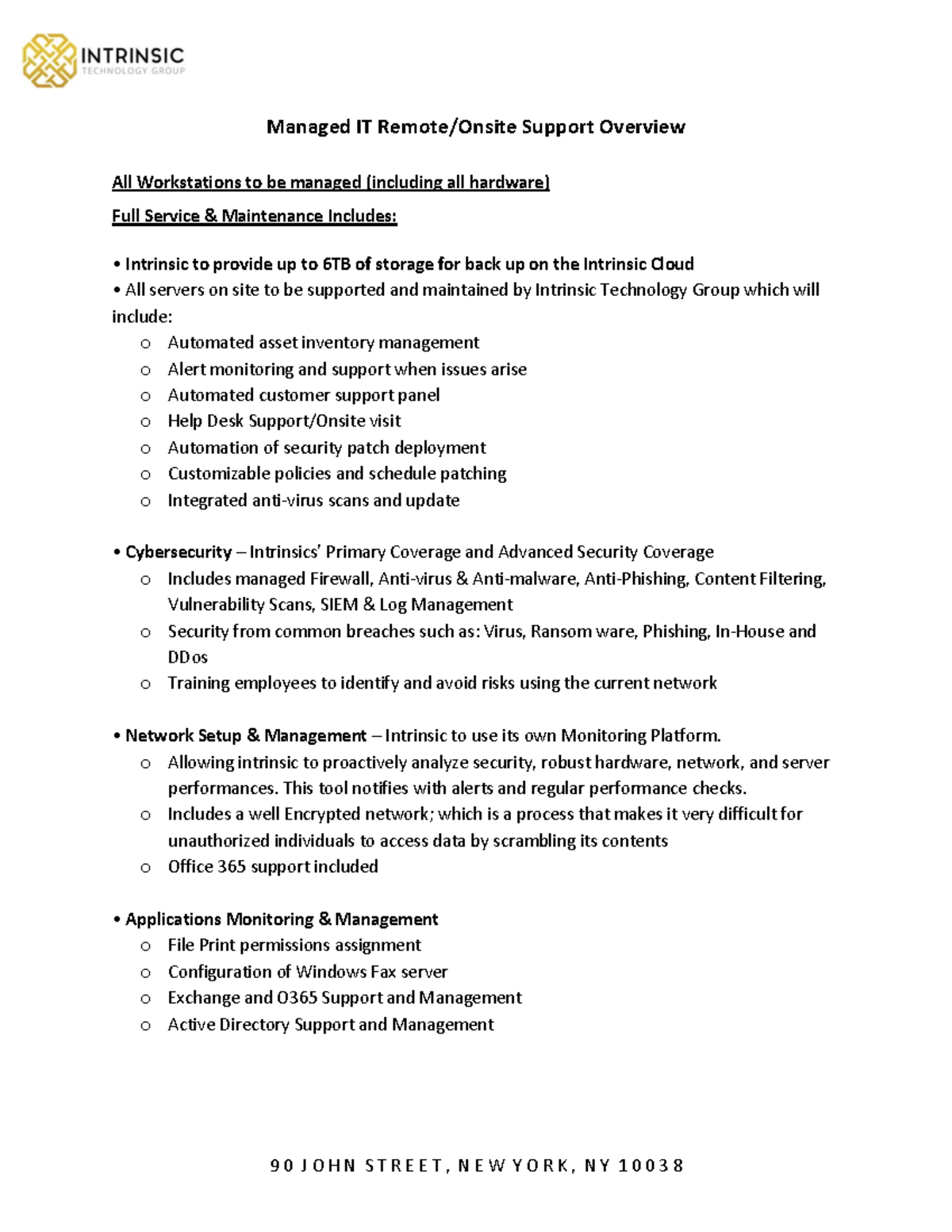 Managed+IT+Remote+Onsite+Support+Overview - 9 0 J O H N S T R E E T , N ...