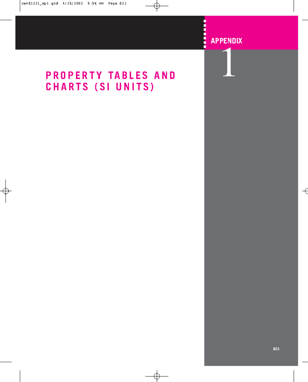 Property Tables The field of thermodynamics is concerned with all types ...