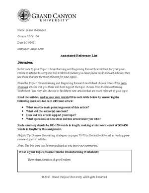 GCU - APA 7th Edition Style Guide - Grand Canyon University American ...