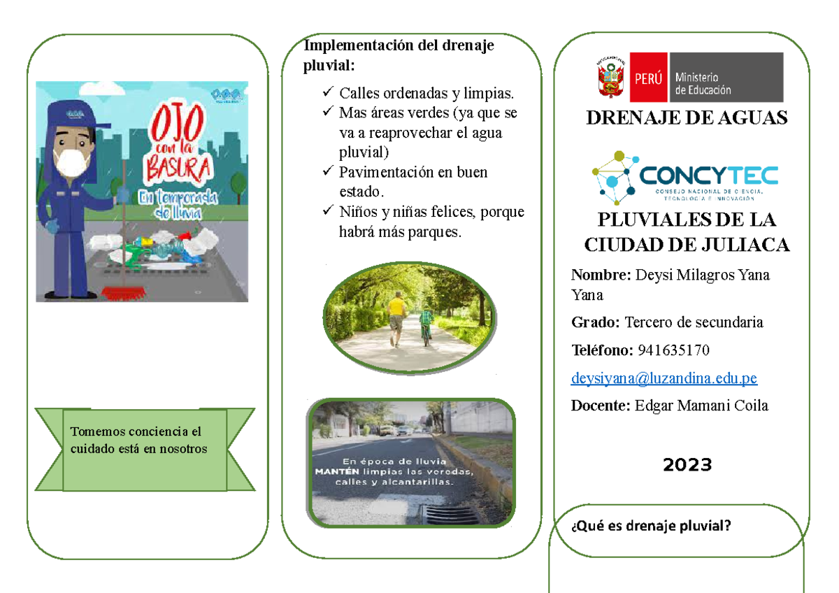 Implementación del drenaje pluvial - Implementación del drenaje pluvial ...